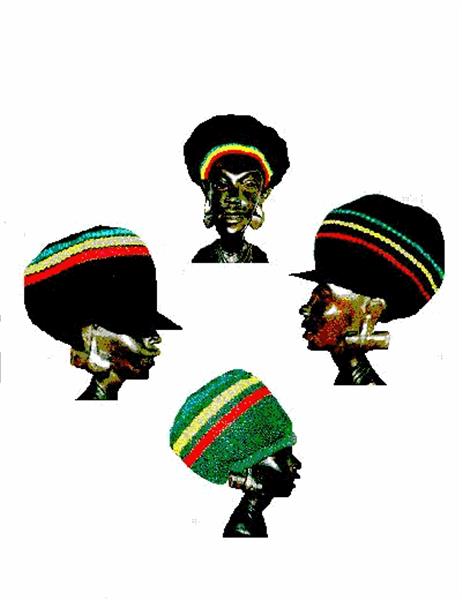 knit rasta hat