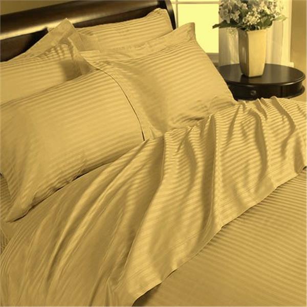 Gold Striped 1200TC Sheet Set
