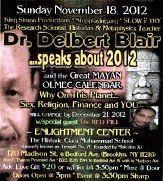 Dr. Delbert Blair: Speaks About 2012 DVD