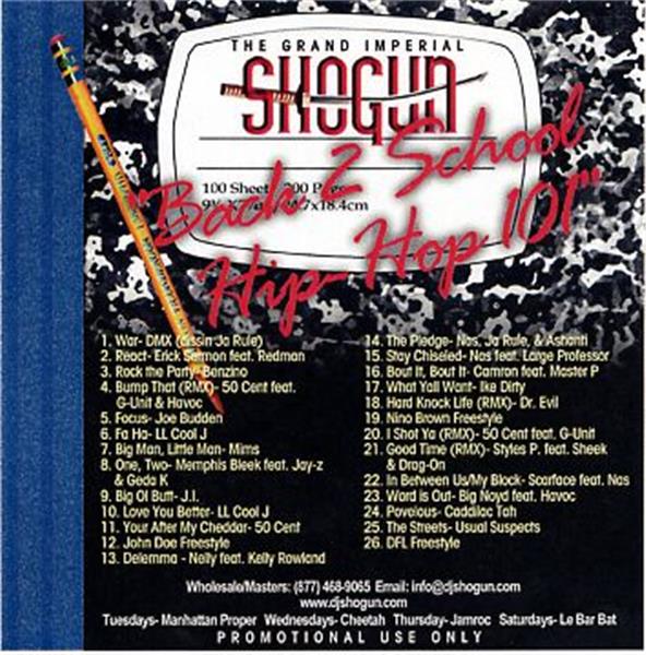 DJ Shogun "Back 2 School Hip Hop 101"