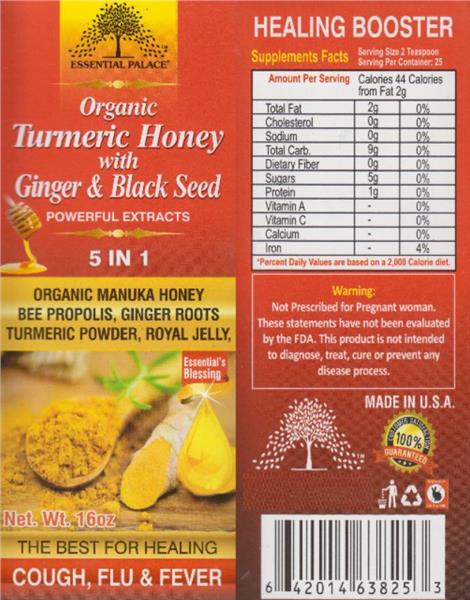 Organic Turmeric Honey with Ginger & Black Seed